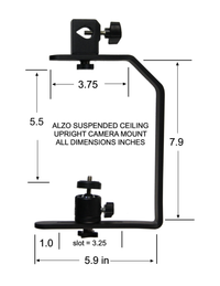 ALZO Upright Camera Ceiling Screw Mount Kit - ALZO Digital